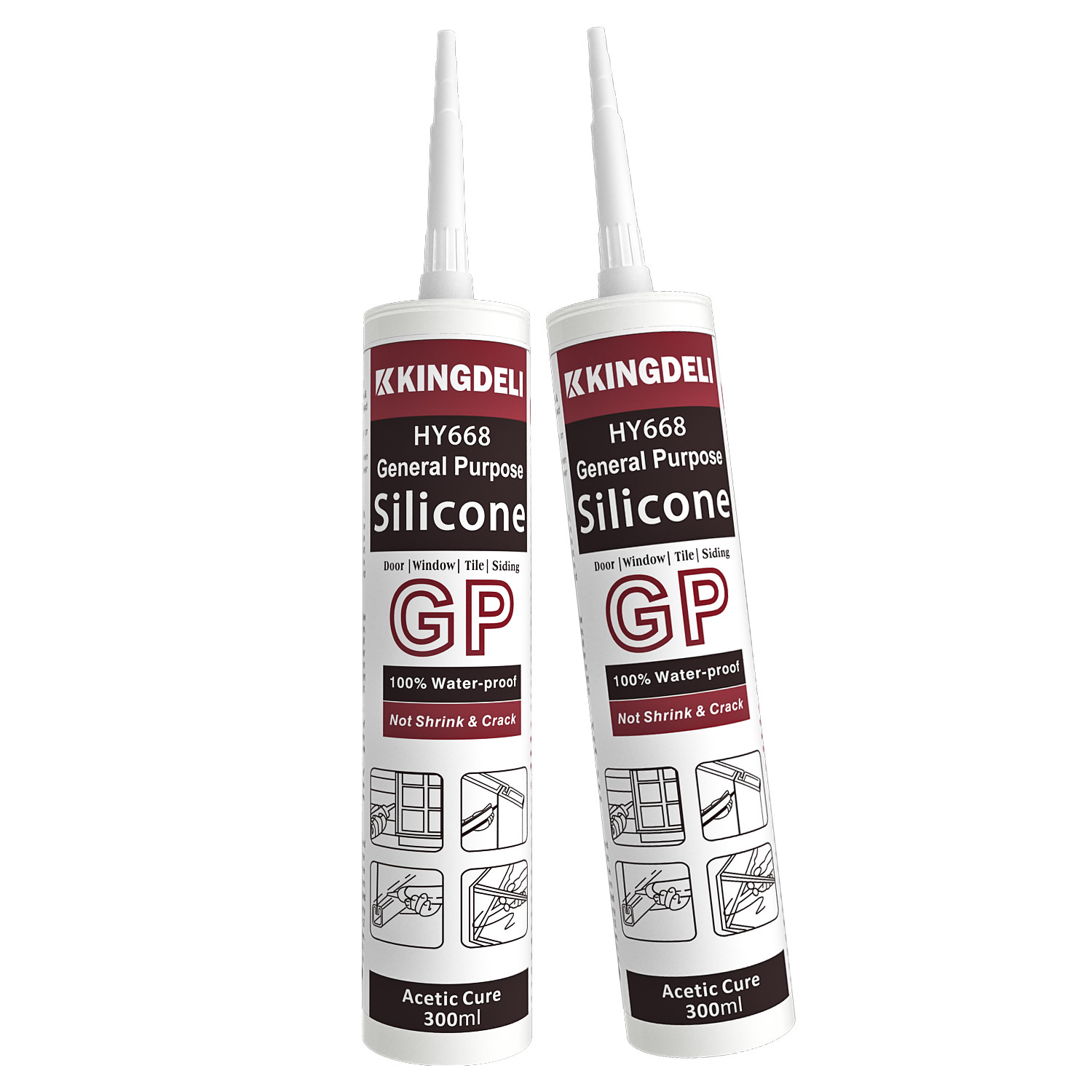 Watertight Acetic Cure Silicone Sealant Transparent for Construction